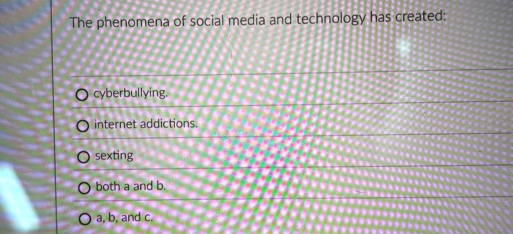 the phenomena of social media and technology has created ocyberbullying ...