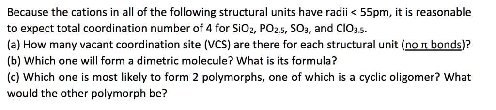 please help me answer the parts of this question because the cations in all of the following ...