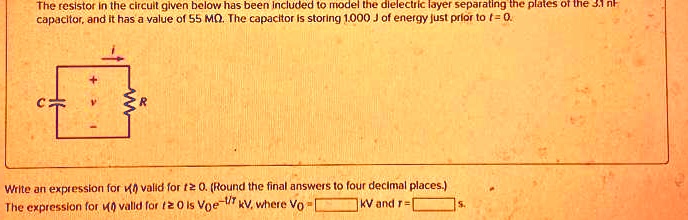 The resistor in the circuit given below has been included to model the ...