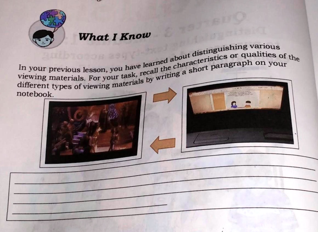 SOLVED: In your previous lesson, you have learned about distinguishing ...