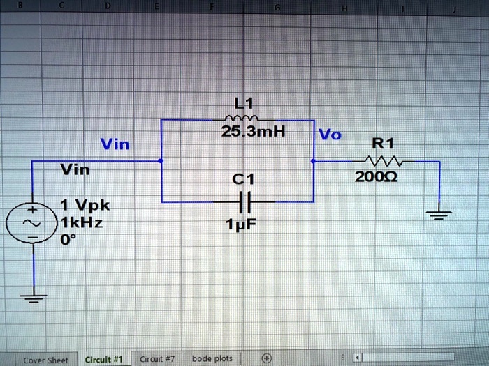 SOLVED: How to calculate the transfer function Vo/Vin of the following circuit? And find the ...