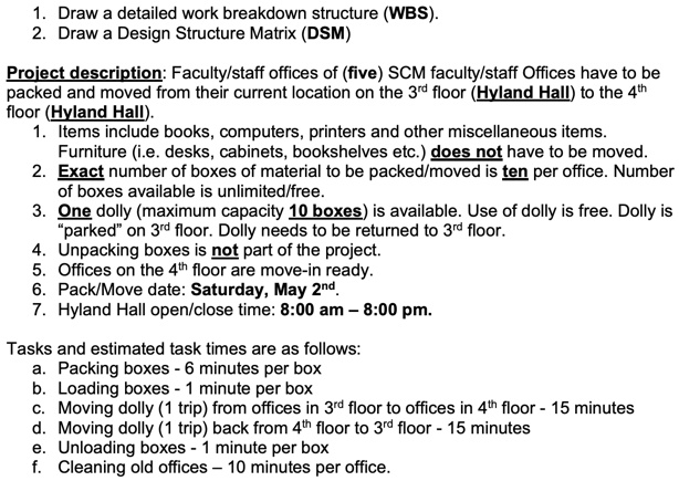 1 draw a detailed work breakdown structure wbs 2 draw a design ...