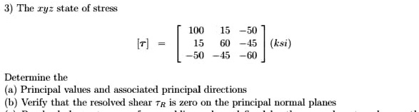 SOLVED: (c) Resolved shear stress Tg for an oblique plane defined by ...