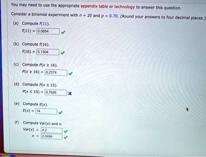 you may need to use the appropriate appendix table or technology to answer this question ...