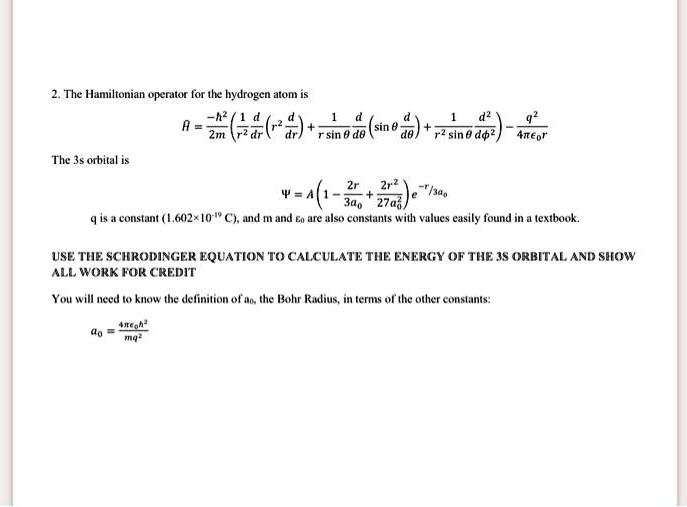 Hamiltonian Operator