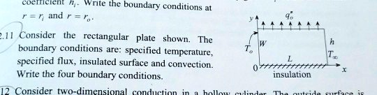 SOLVED: Write the boundary conditions at 11 Consider the rectangular plate shown. The boundary ...
