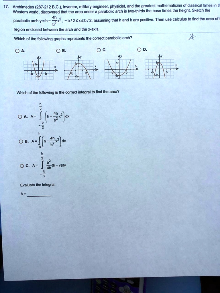 Archimedes Integral Calculus