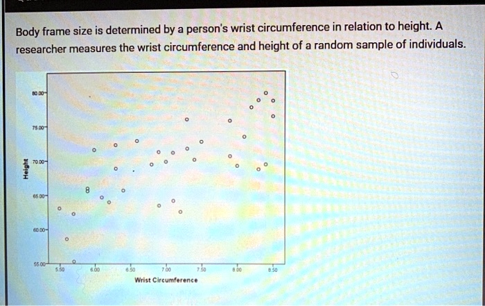 SOLVED: Body frame size is determined by a person's wrist circumference ...