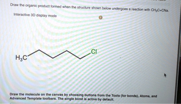 draw the organic product formed when the structure shown below ...
