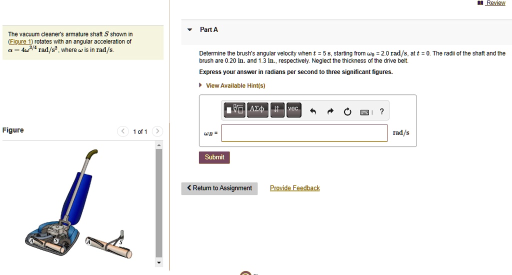 Solved The Vacuum Cleaners Armature Shaft S Shown In Figure 1