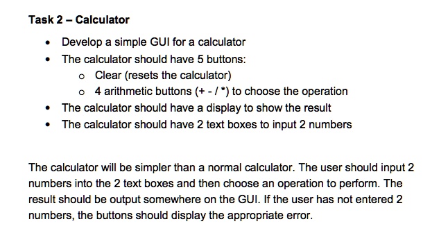 SOLVED: Develop a simple program using wxPython in Python 3. It must be ...