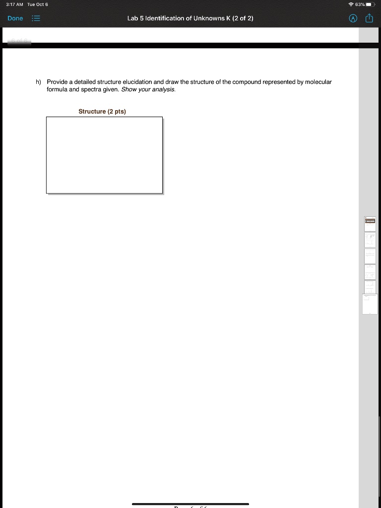 3:17 AM Tue Oct 6 Done Lab 5 Identification of Unknowns K (2...
