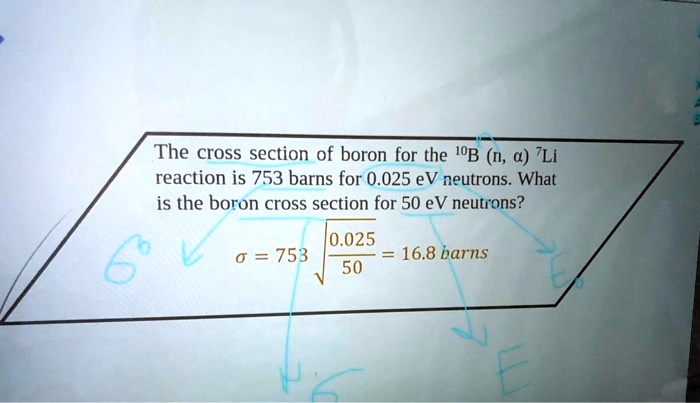 the cross section of boron for the iob 0 zli reaction is 753 barns for ...