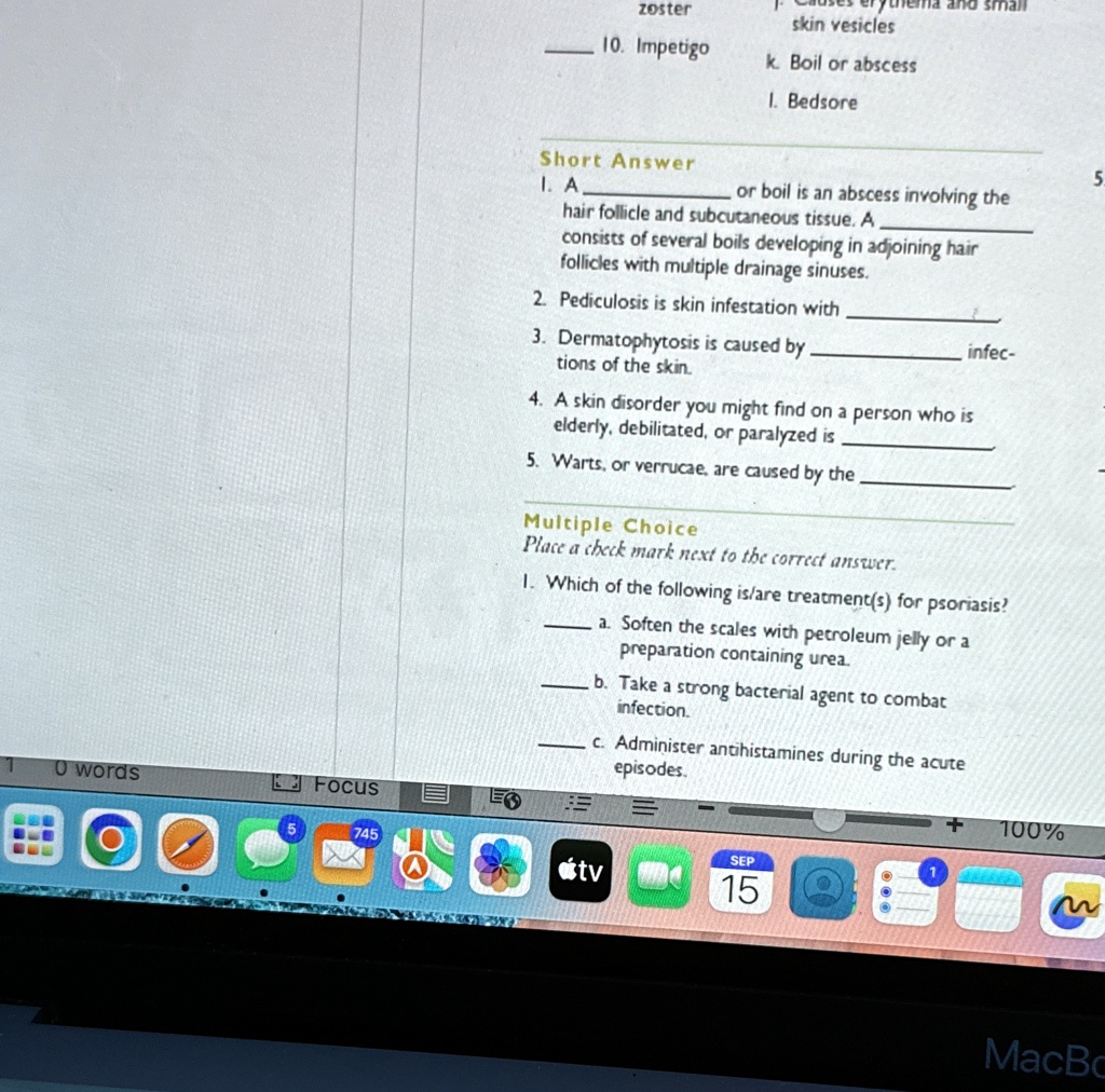 1 a or boil is an abscess involving the hair follicle and subcutaneous ...