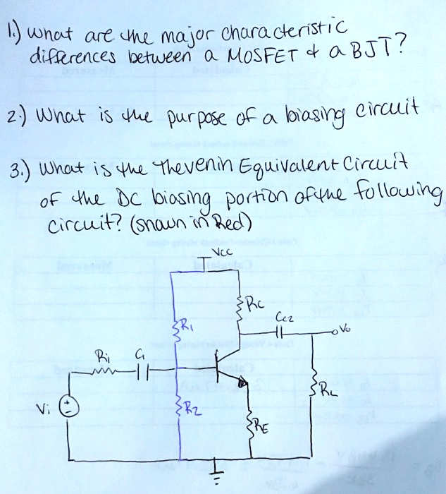 SOLVED: 1.) What are the major characteristic differences between a ...