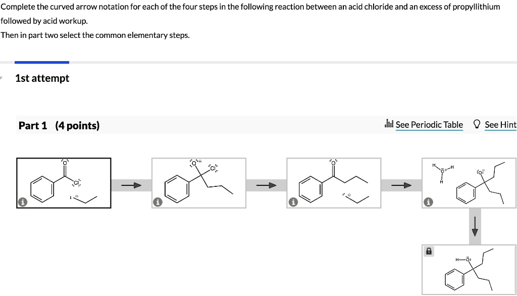 SOLVED: Complete the curved arrow notation for each of the four steps ...