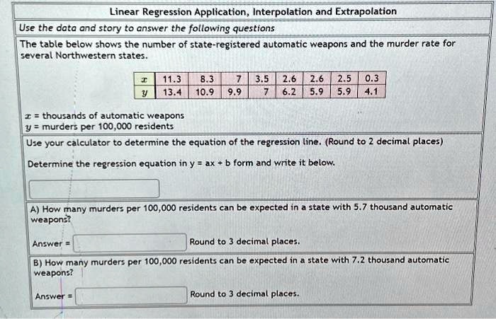 SOLVED: Texts: Use the data and story to answer the following questions. The table below shows ...