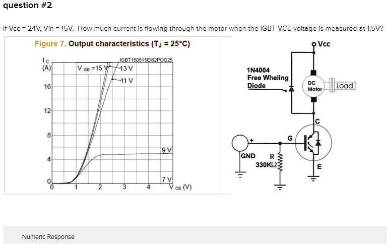 SOLVED: If Vcc = 24V, Vin = 15V. How much current is flowing through ...