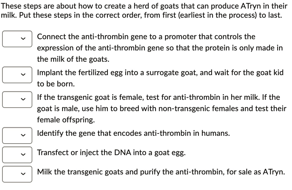 these steps are about how to create a herd of goats that can produce ...