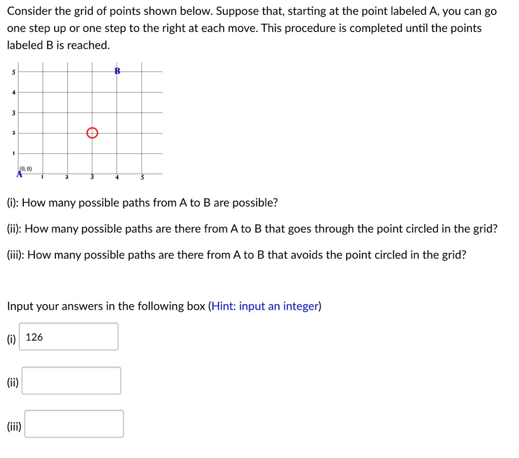 consider the grid of points shown below suppose that starting at the ...
