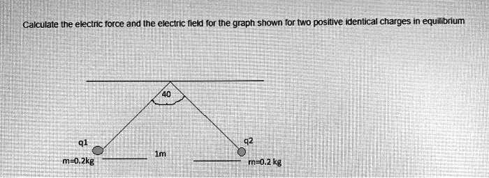 calculate the eleclnic force and the electric field for the graph shown ...