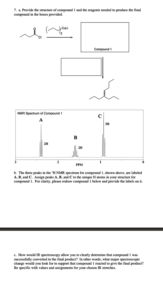 SOLVED: Need answers asap. Provide the structure of the compound and ...
