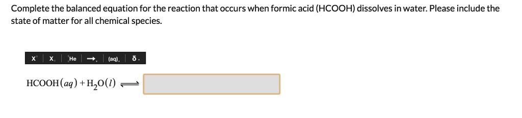 SOLVED: Complete the balanced equation for the reaction that occurs ...