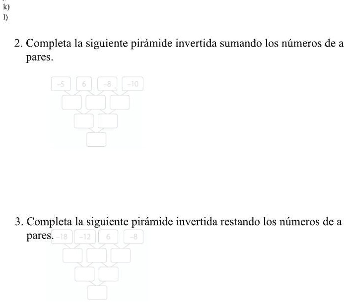 SOLVED: Ayuda plis doy coronita :))) 2. Completa la siguiente pirámide ... SOLVED: Ayuda plis doy coronita :))) 2. Completa la siguiente pirámide ...