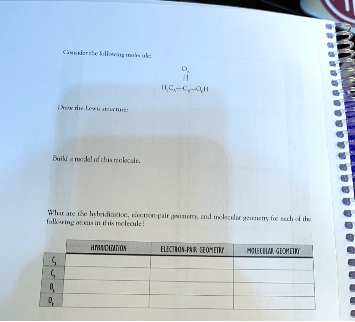 considerthe following molecule hc c qh draw the lewis structure build ...