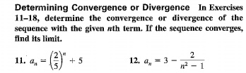 [GET ANSWER] determining convergence or divergence exercises 11 18 determine the convergence ...