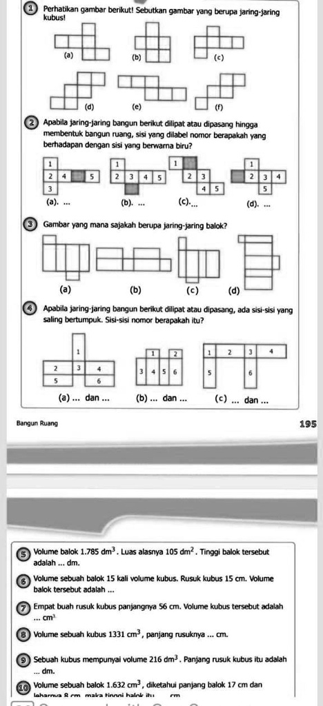 SOLVED: bantu ya pliss , jawan semuannya jangan satu satu , yg ngarang ... SOLVED: bantu ya pliss , jawan semuannya jangan satu satu , yg ngarang ...