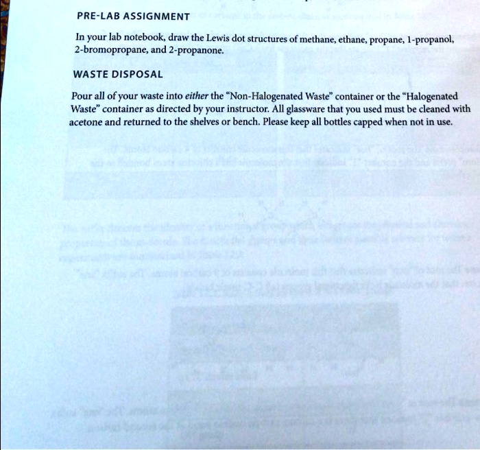 SOLVED: PRE-LAB ASSIGNMENT In your lab notebook; draw the Lewis dot ...