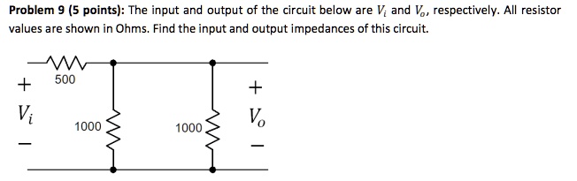 Solved Problem 9 5 Points The Input And Output Of The Circuit Below Are V And V 6642