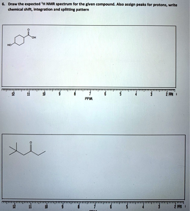 Solveddraw The Expected H Nmr Spectrum For The Glven Compound Also Assign Peaks For Protons 