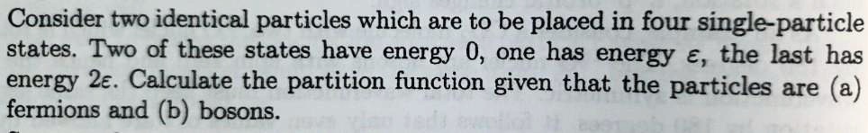 SOLVED: Consider two identical particles which are to be placed in four ...