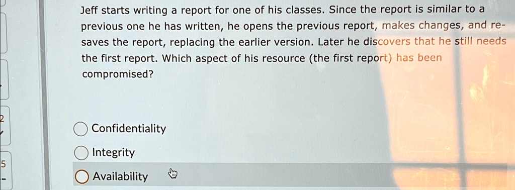 Jeff starts writing a report for one of his classes. Since...