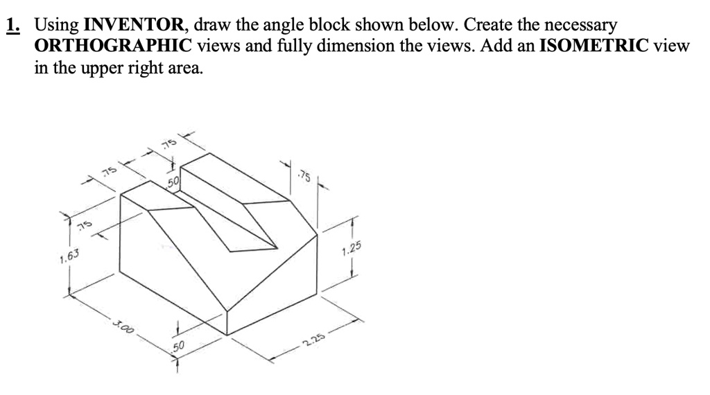 Orthographic Projections Problem 4 Engineeringdrawing