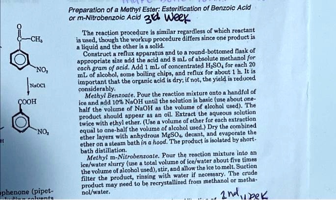 SOLVED: Texts: What is the reaction and mole table, please? Preparation ...