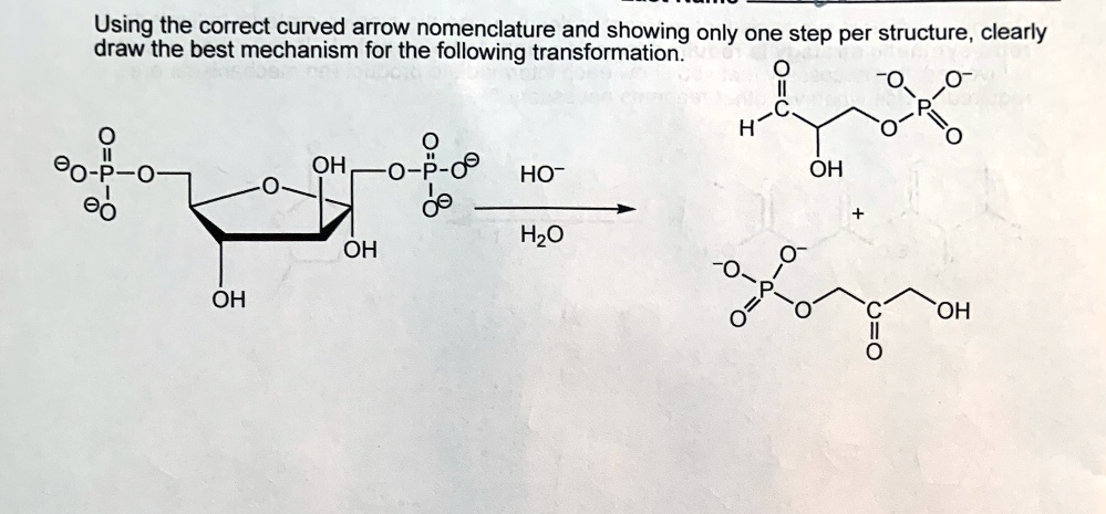 SOLVED: Using the correct curved arrow nomenclature and showing only one step per structure ...