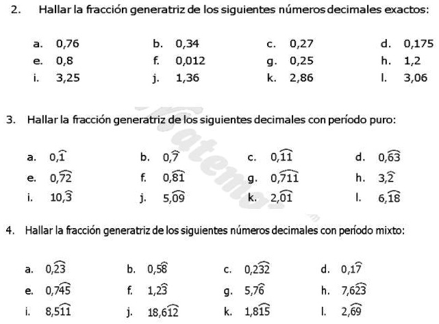 FRACCION GENERATRIZ EJERCICIOS RESUELTOS DE PRIMARIA O, 41% OFF