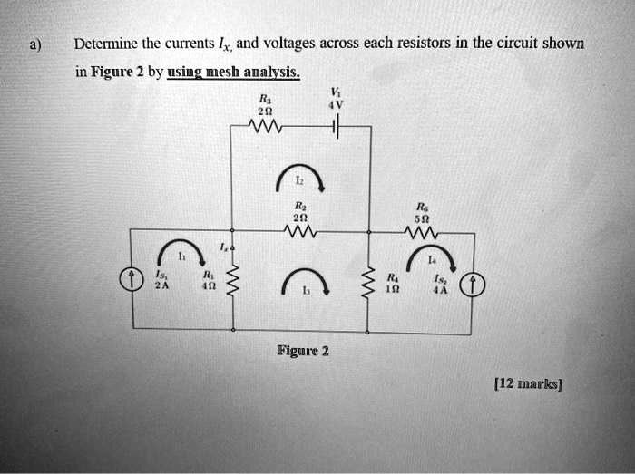 a determine the currents iand voltages across each resistors in the circuit shown in figure2by ...