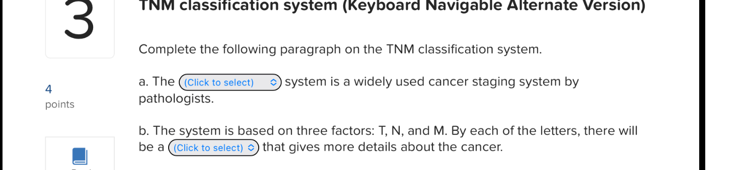 TNM classification system (Keyboard Navigable Alternate Version ...