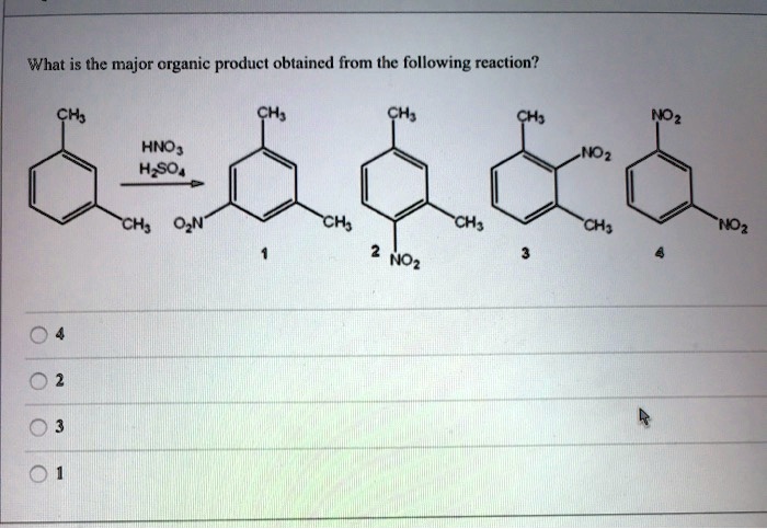 SOLVED: What is the major organic product obtained from the following ...