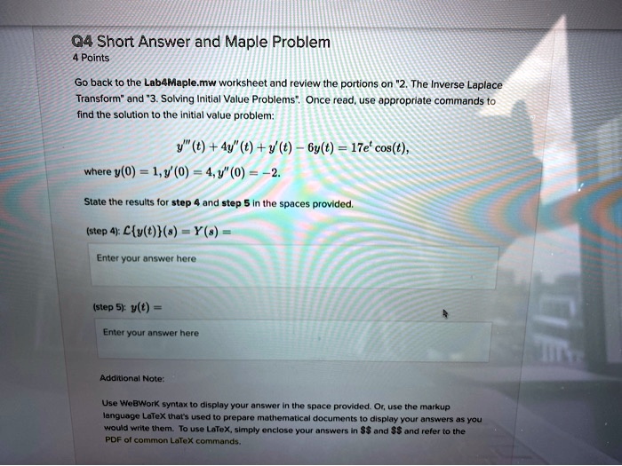 04 short answer and maple problem points go back to the lab4maple mw worksheet and review the ...