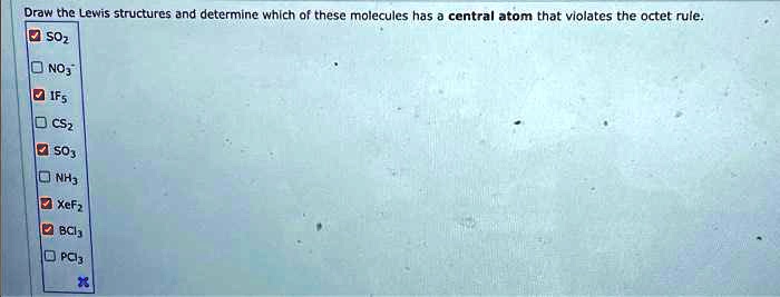 Solved Draw The Lewis Structures And Determine Which Of These