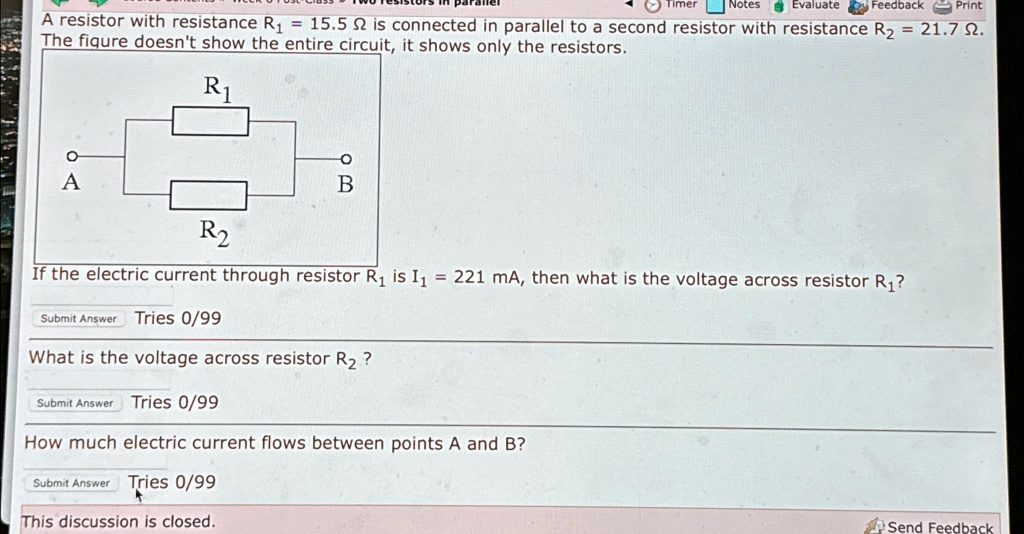 a resistor with resistance r1 155 is connected in parallel to a second resistor with resistance ...