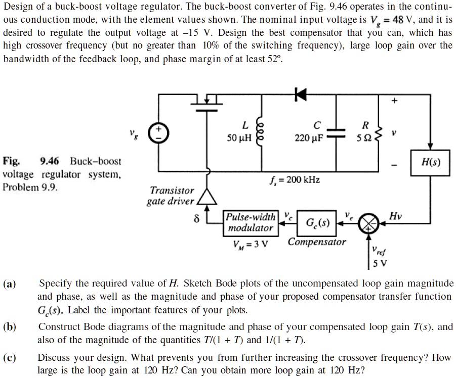 Design of a buck-boost voltage regulator. The buck-boost converter of ...