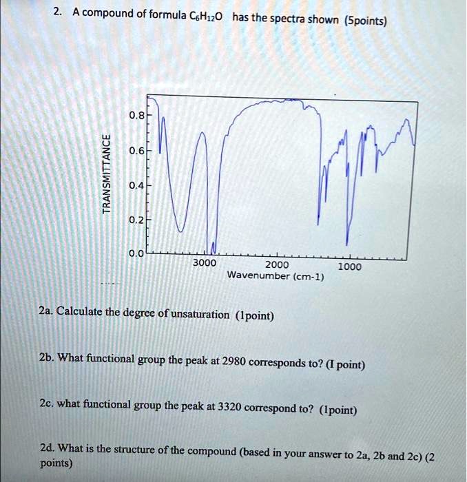 SOLVED: help me please !! A compound of formula CsHizo has the spectra ...