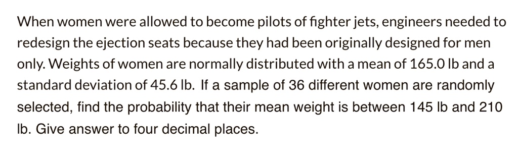 SOLVED: When women were allowed to become pilots of fighter jets ...