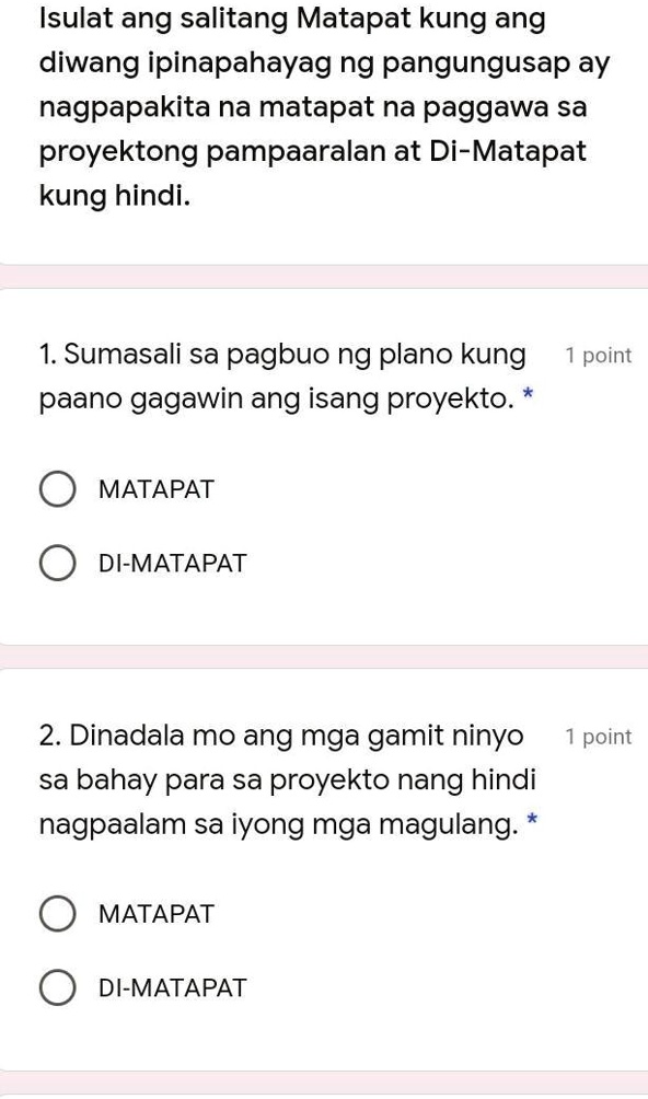 SOLVED: pa sagut po T^Tpatama po plssssssss*epp Isulat ang salitang ...